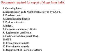 REGISTRATION OF INDIAN DRUG PRODUCT IN OVERSEAS MARKET.pptx
