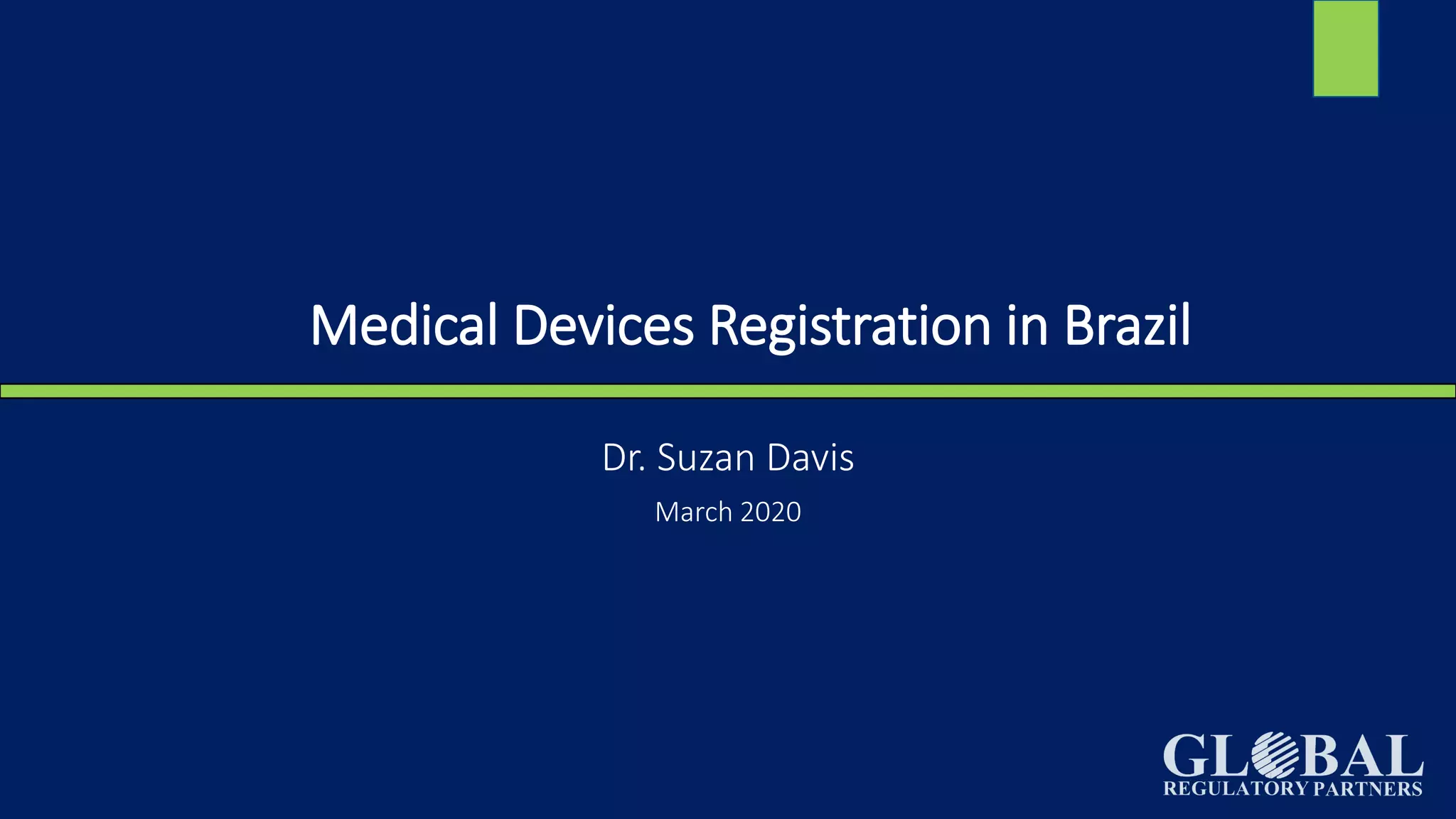 Registration of medical devices with Brazil's Anvisa | PPT