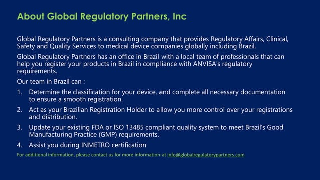 Registration of medical devices with Brazil's Anvisa | PDF | Healthcare ...