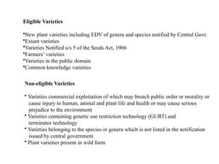 Registration of plant variety.pptx......... | PPTX
