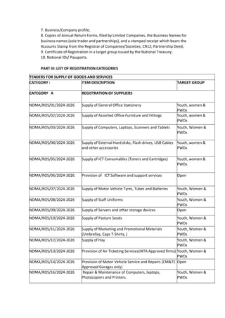 Registration of Suppliers Document form. | PDF