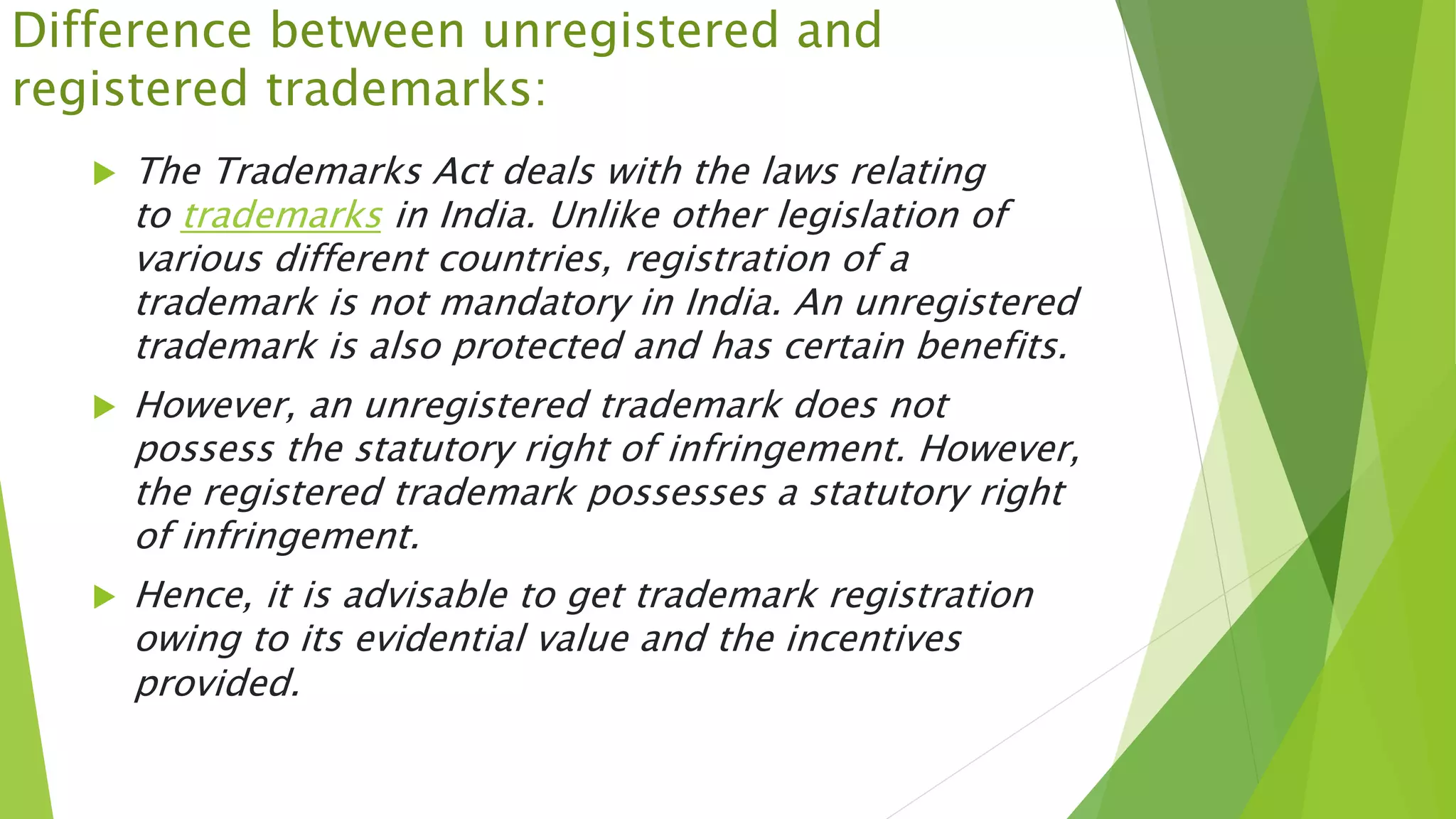 Registration of trademark | PPTX