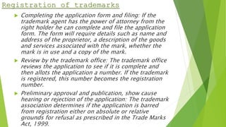 Registration of trademark | PPTX