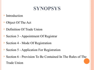 Registration of trade union in india | PPT
