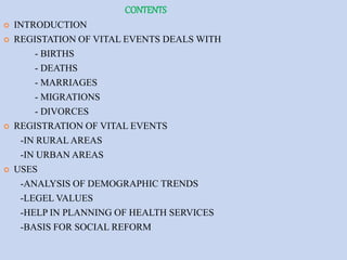 Registration of vital events | PPTX