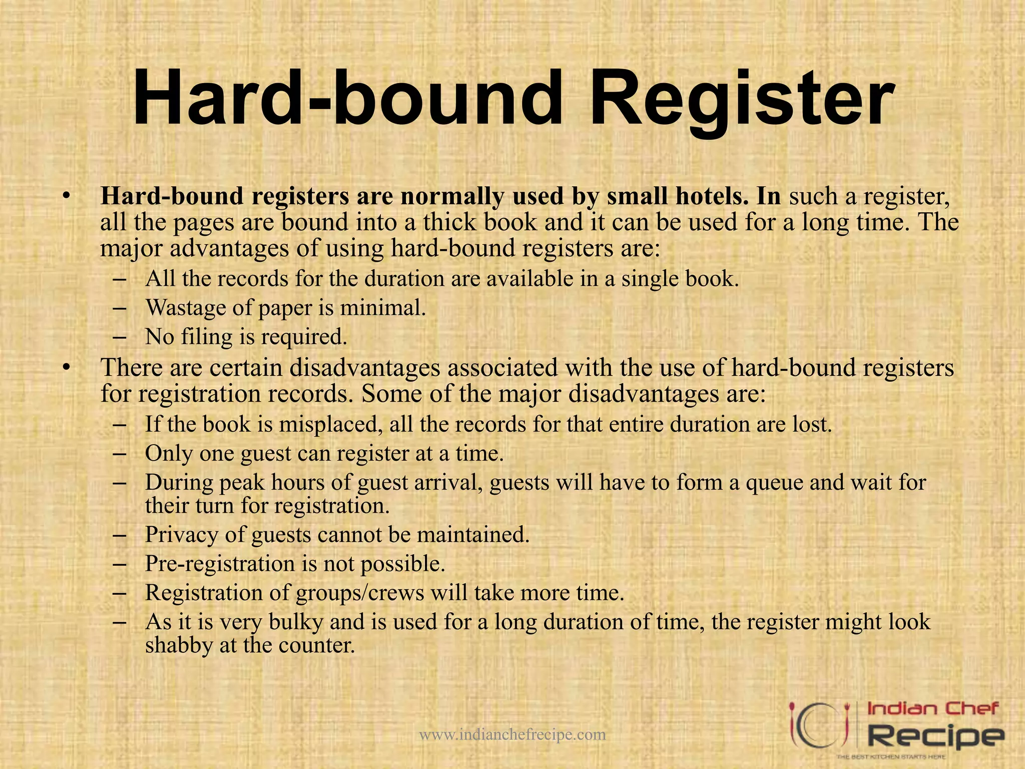 REGISTRATION PROCEDURES OF FRONT OFFICE IN HOTEL | PPTX