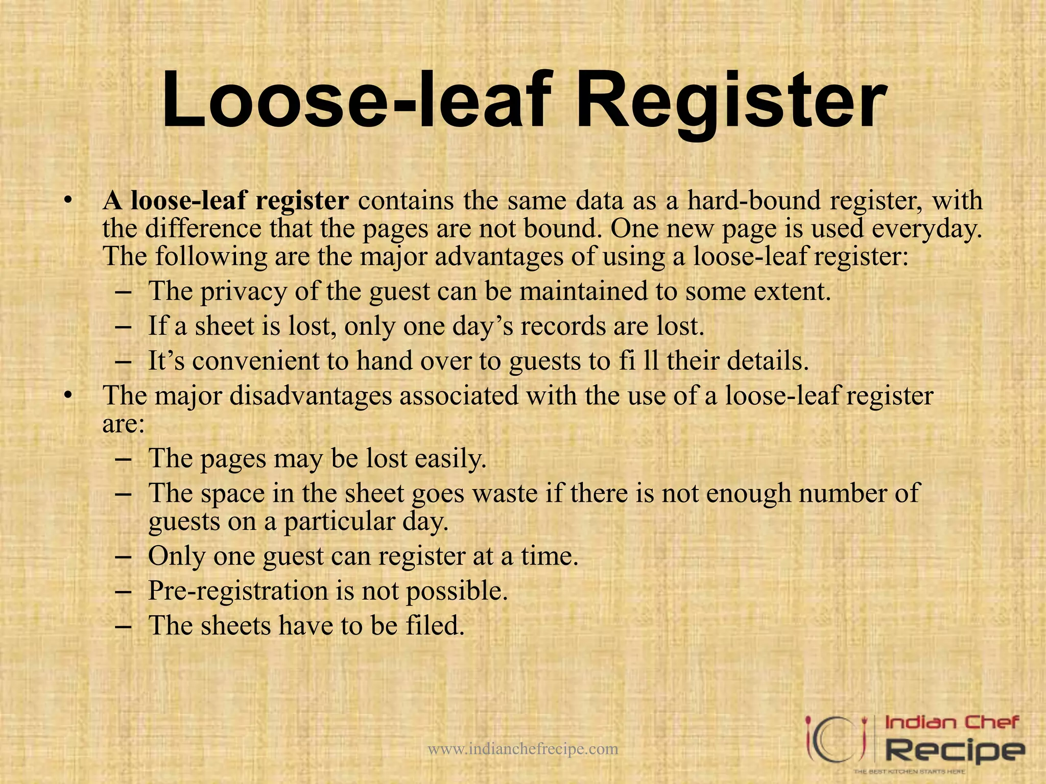 REGISTRATION PROCEDURES OF FRONT OFFICE IN HOTEL | PPTX