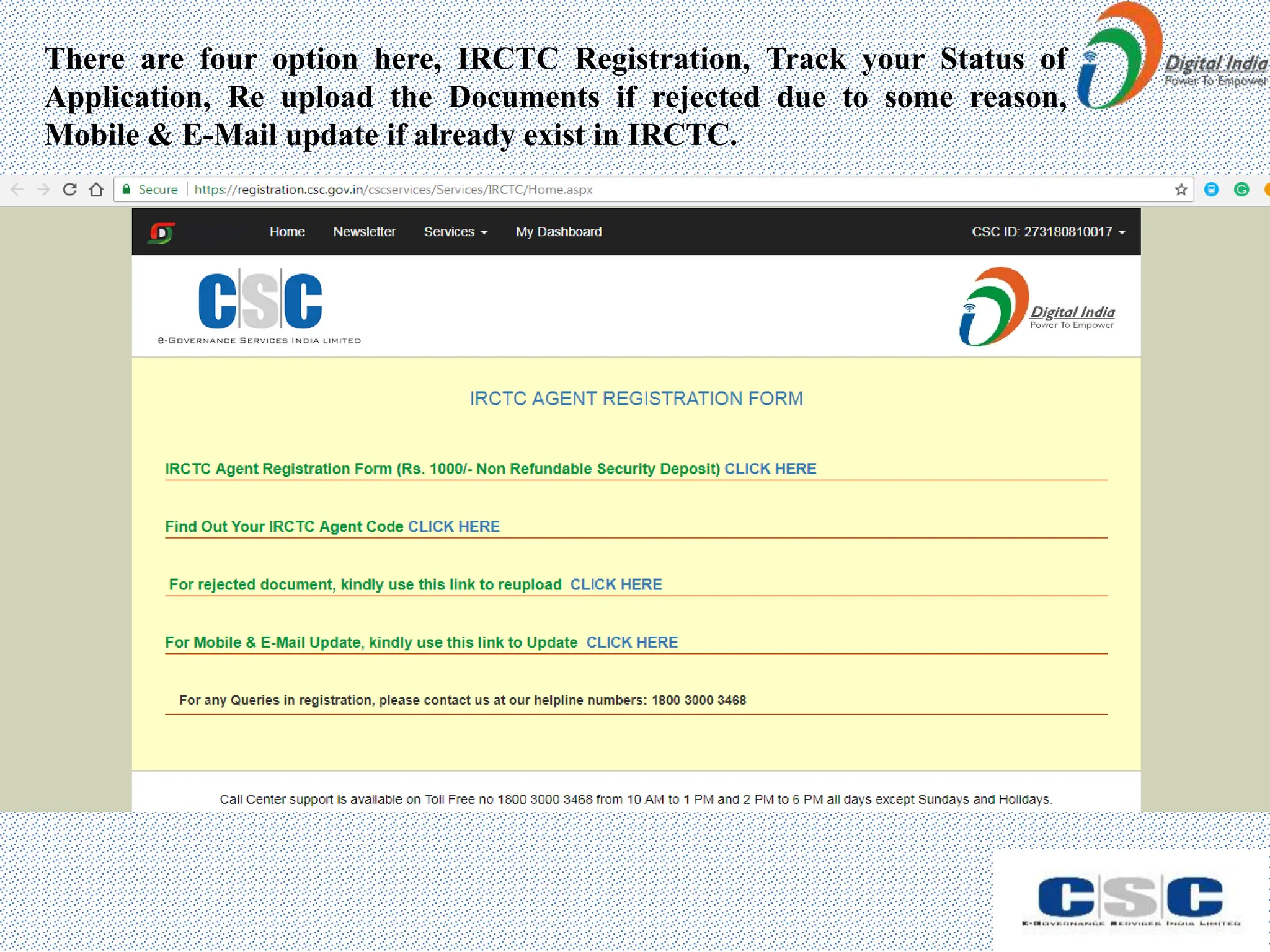 REGISTRATION PROCESS OF CSC AND OTHER FILE | PPT