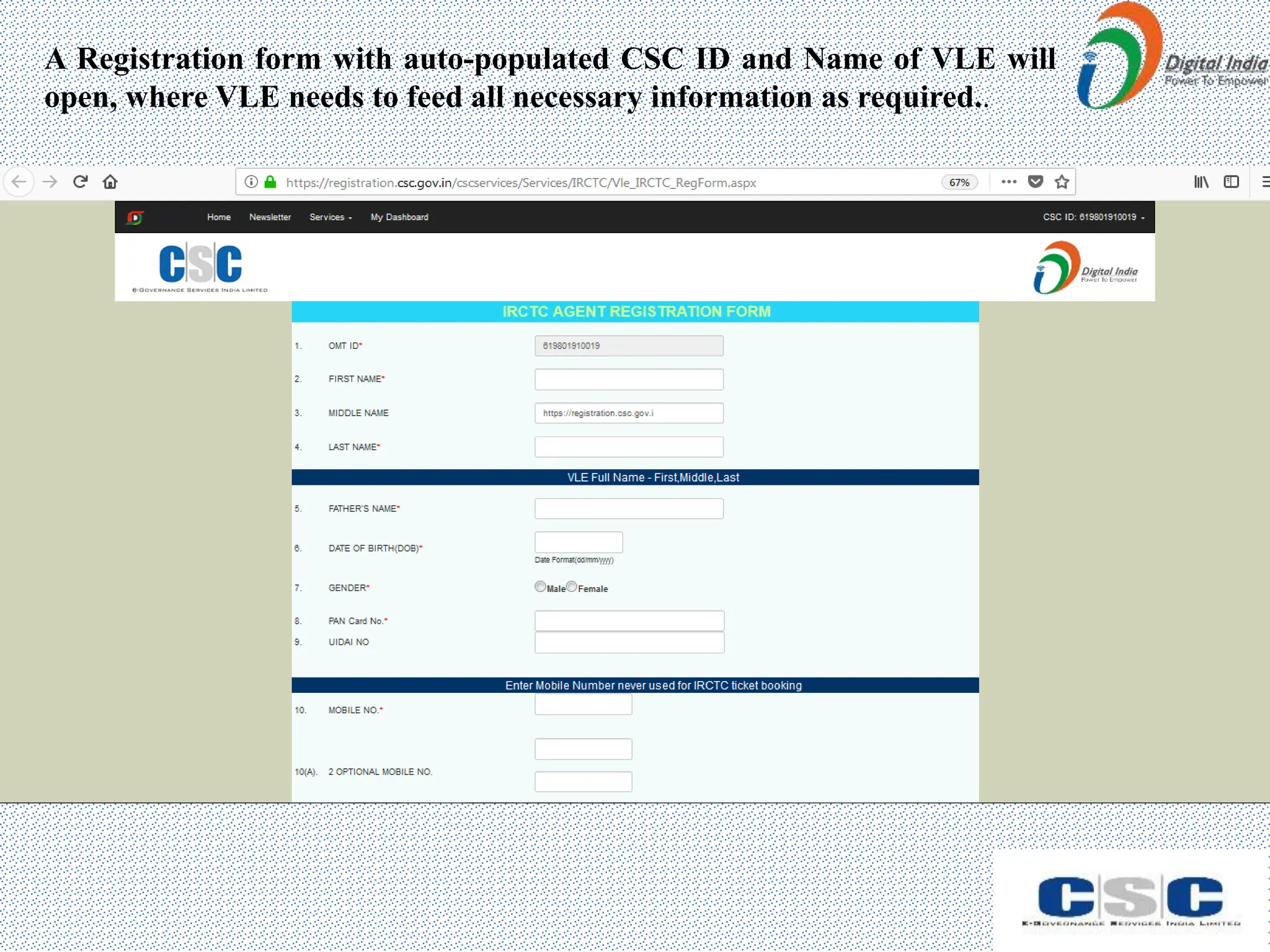 REGISTRATION PROCESS OF CSC AND OTHER FILE | PPT