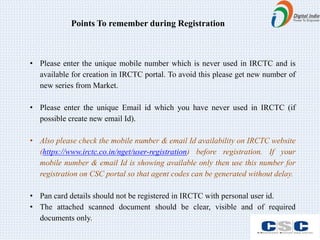 REGISTRATION PROCESS OF CSC AND OTHER FILE | PPT
