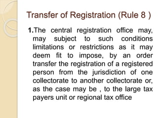 Registration ( sales tax ) | PPTX