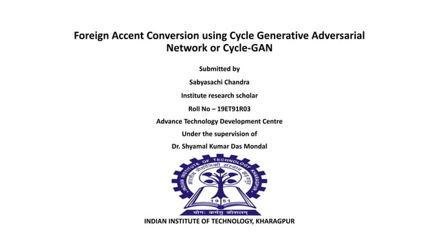 Accent conversion using Deep neural network | PPT