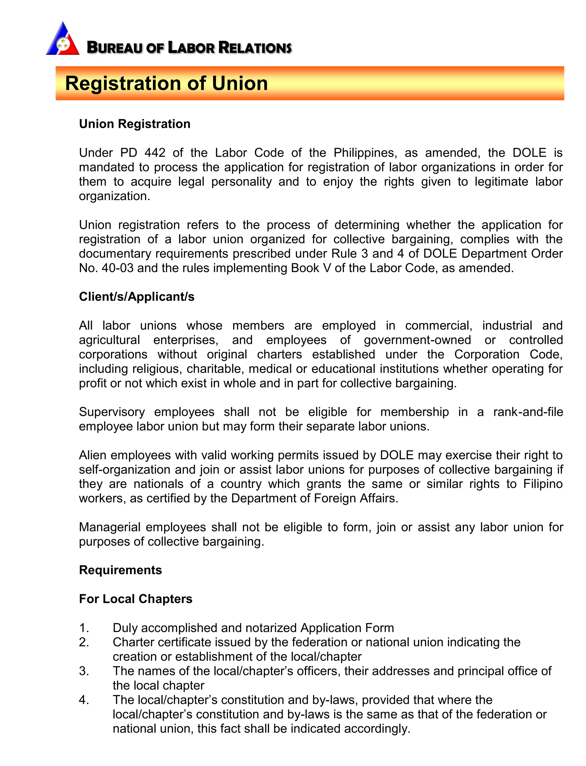 How to Register a Labor Union | PDF