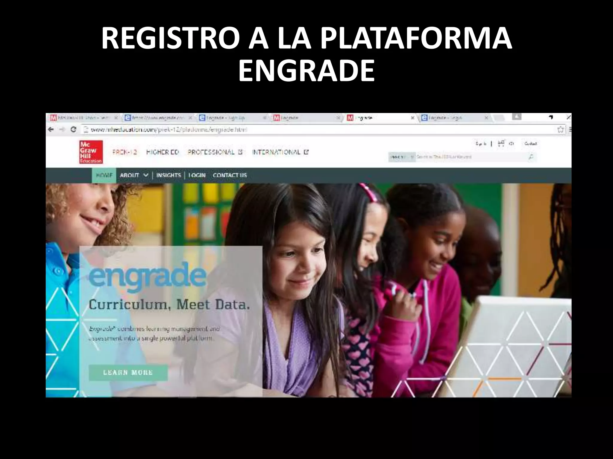Registro a la plataforma engrade | PPT