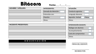 REGISTRO ANECDOTICO-PÁRA CLASES DE EDUCACION MEDIA GENERAL | PPTX