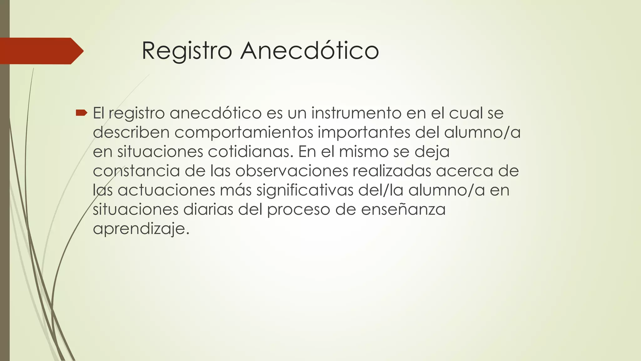 Registro anecdotico | PPT
