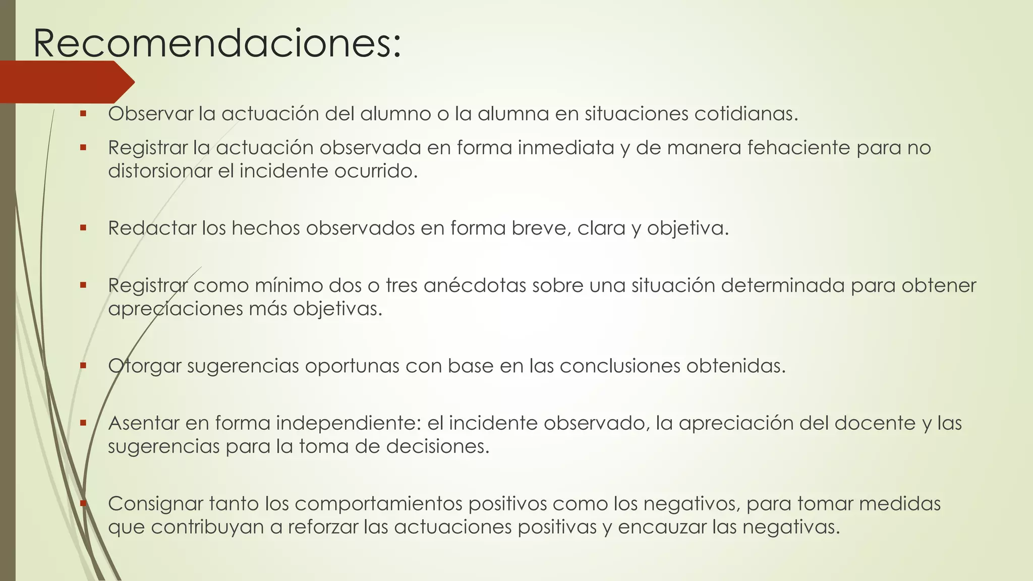 Registro anecdotico | PPT