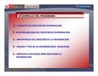 Registro de Información | PDF