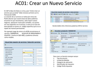 Registro de precios de servicios SAP | PPTX