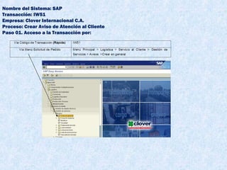 Registro de reclamos sistema sap | PPT