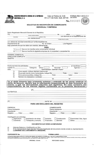 Registro mercantil | PDF