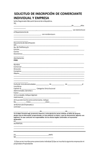 Registro mercantil | PDF