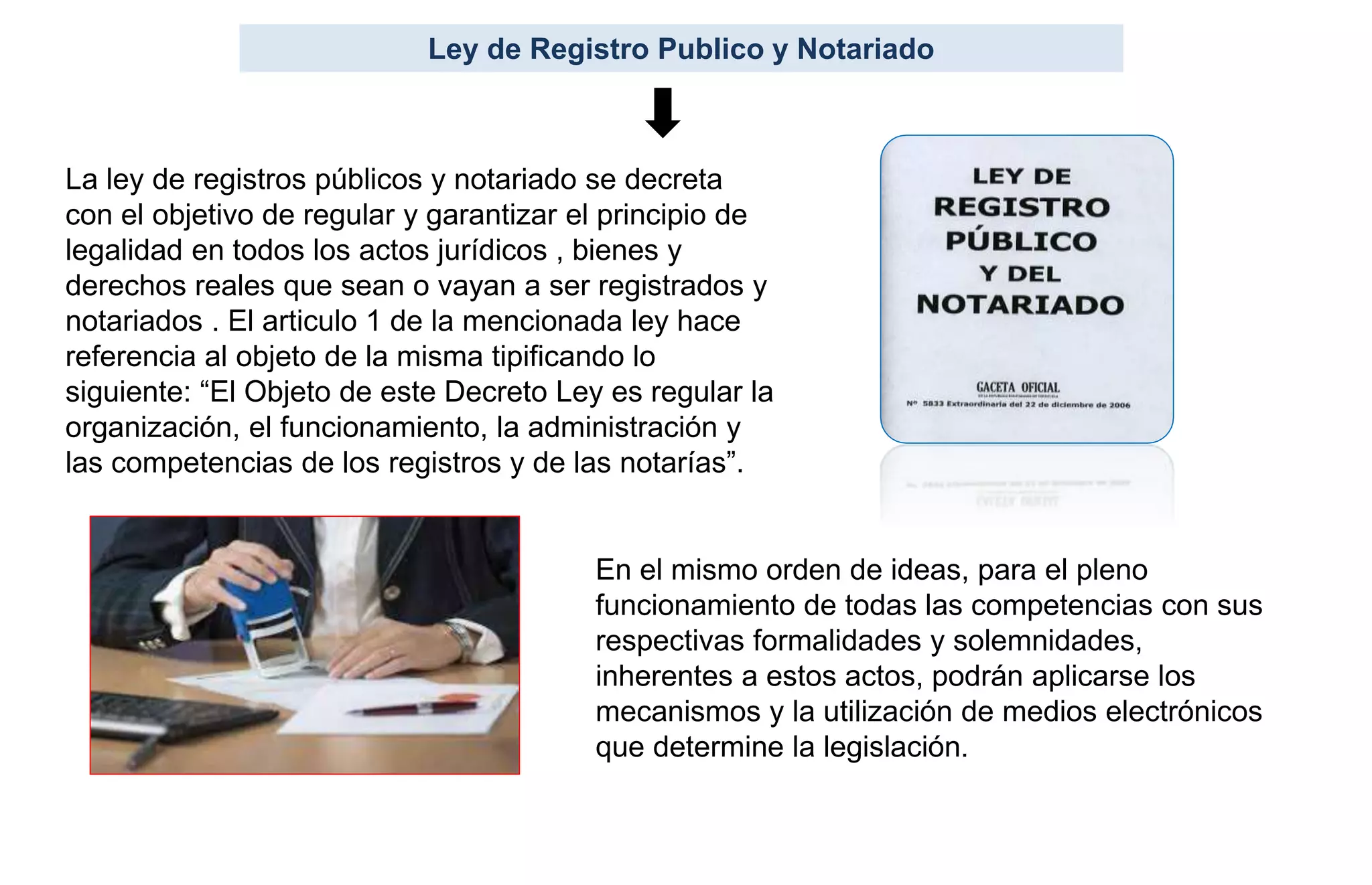 Registro publico y del notariado. | PPTX | Legal Services Industry ...