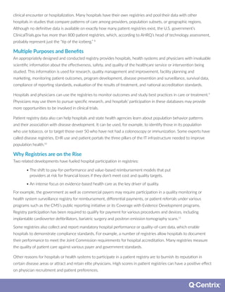 Patient Registries: A New Pillar of Modern Care | PDF