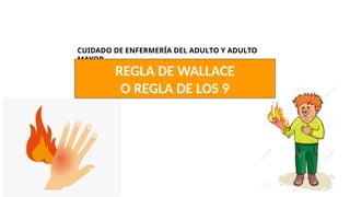 REGLA DEL 9 % usado en quemaduras adulto y niños .pptx