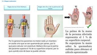 REGLA DEL 9 % usado en quemaduras adulto y niños .pptx