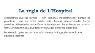 Regla de L¡Hospital_Integrales impropias.pptx