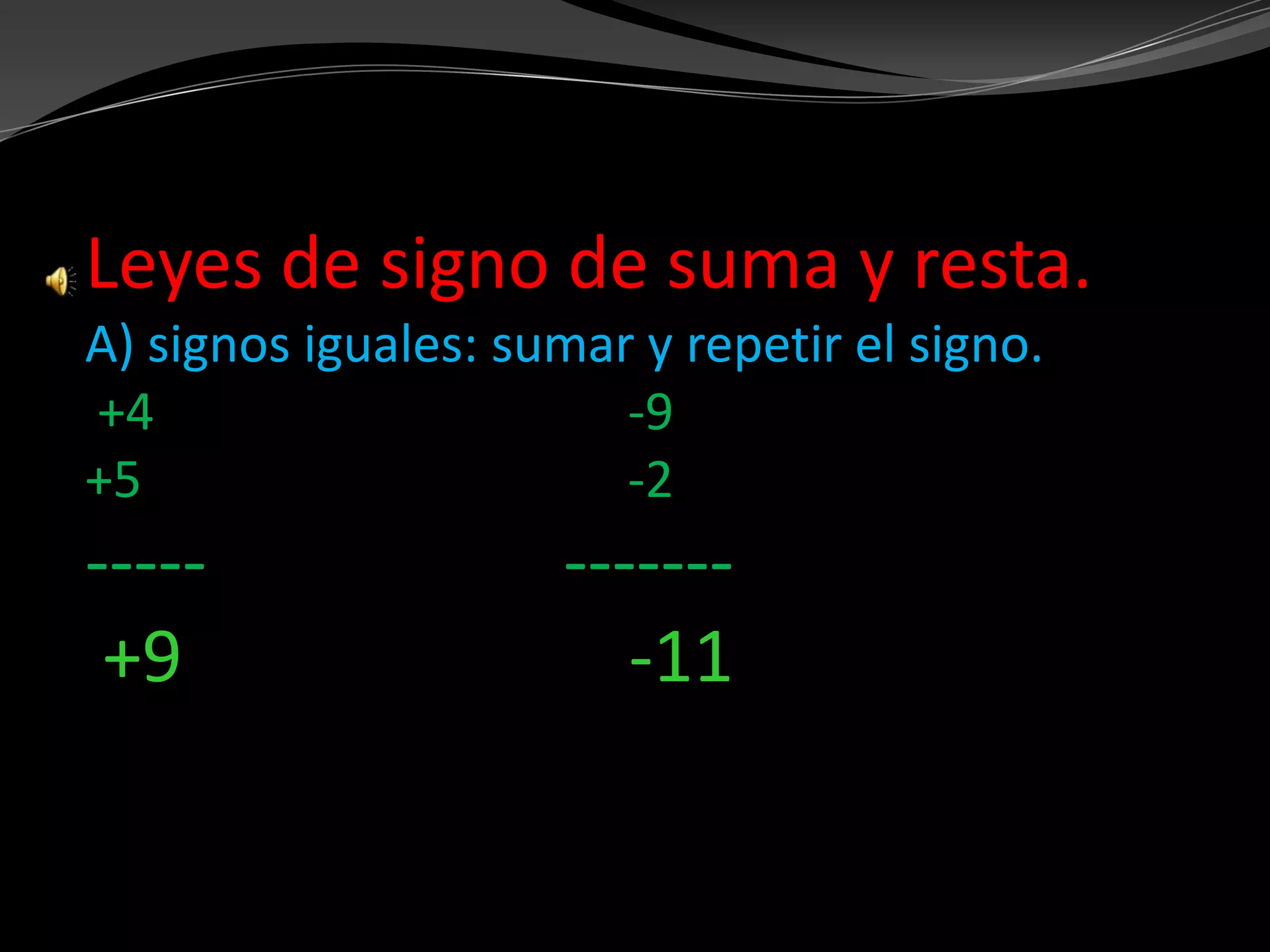 Regla de los signos | PPTX