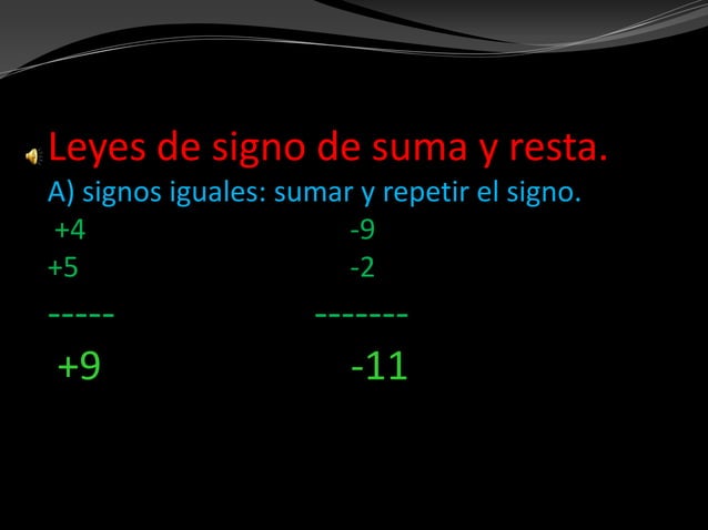 Regla de los signos | PPTX