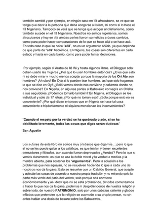 Regla de Ocha o Regla de Ocha/Ifá: ¿Cuál Escojo? | PDF