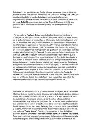 Regla de Ocha o Regla de Ocha/Ifá: ¿Cuál Escojo? | PDF