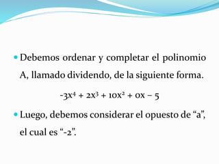Regla de Ruffini | PPTX