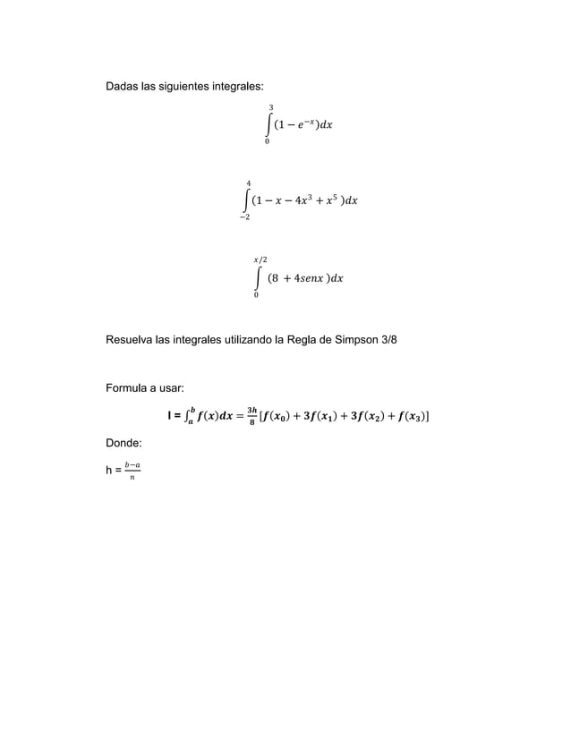Regla de simpson | PDF | Physics | Science