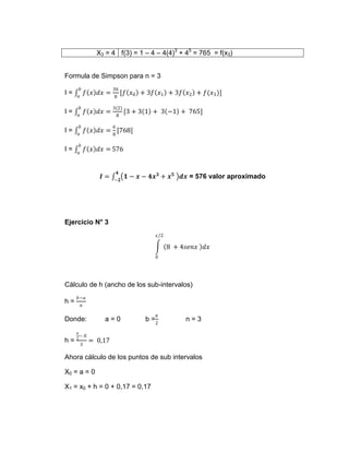 Regla de simpson | PDF | Physics | Science