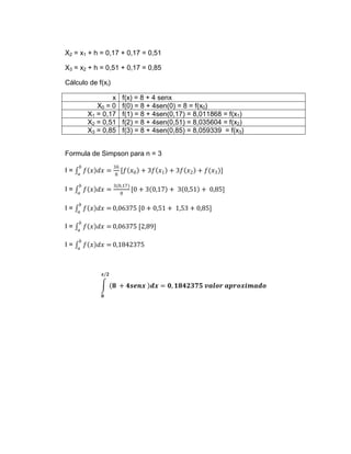 Regla de simpson | PDF | Physics | Science