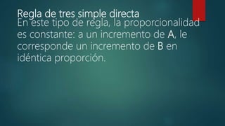 Regla de tres simple | PPTX