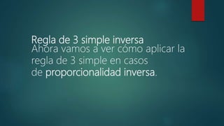 Regla de tres simple | PPTX