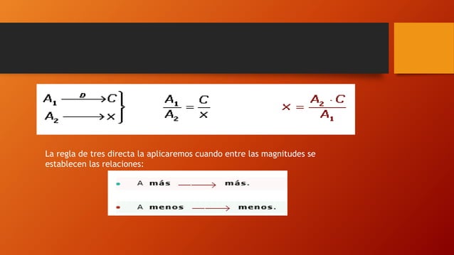 Regla de tres simples y proporcionalidades directa e inversa | PPTX