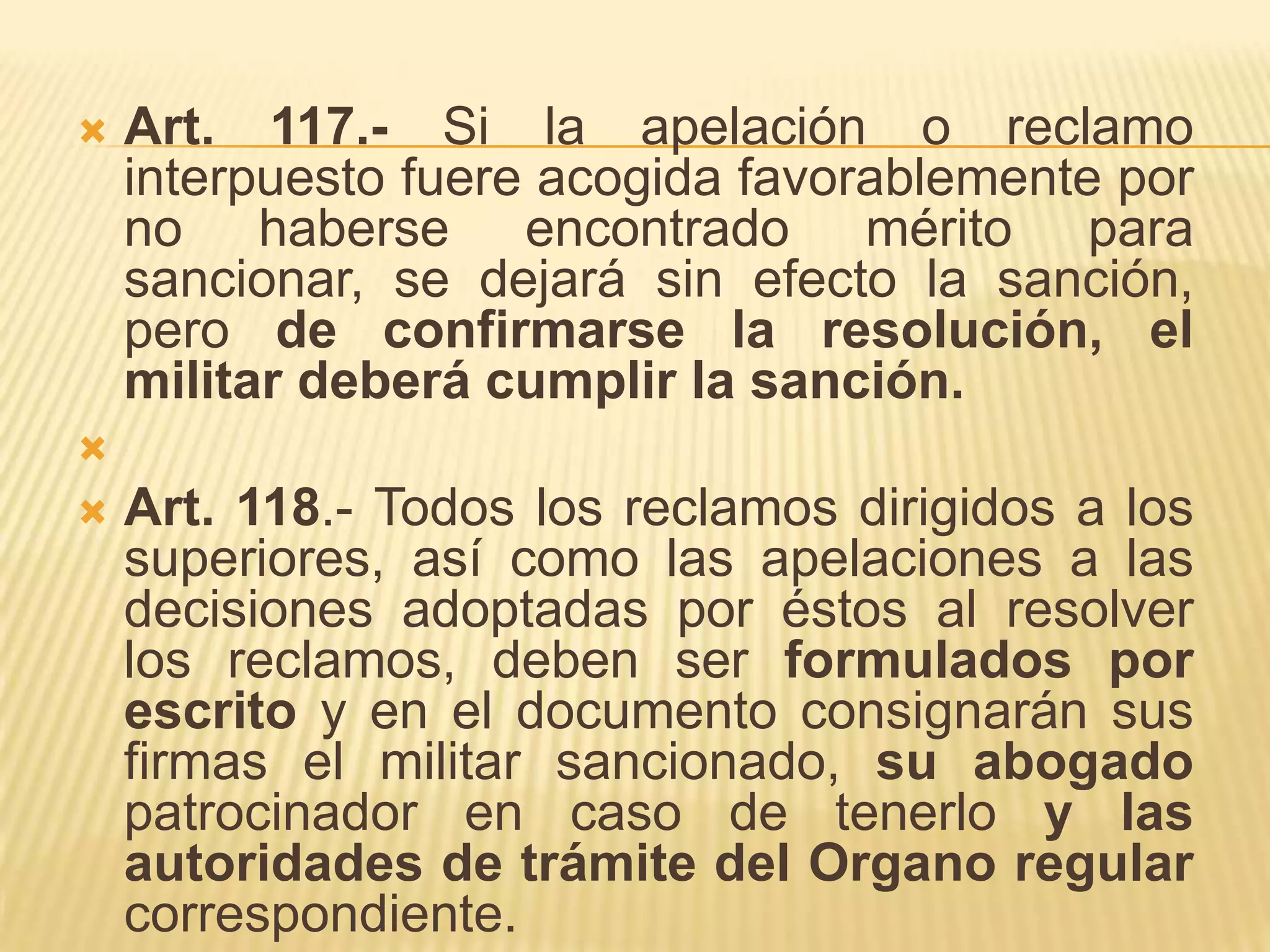 Reglamento de disciplina militar | PPTX