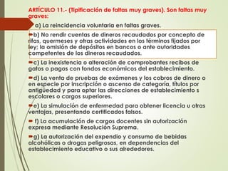 reglamento de faltas y sanciones de los maestros.ppt