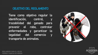 REGLAMENTO DE FIERROS Y MARCAS DE HERRAR GRUPO 7.pdf