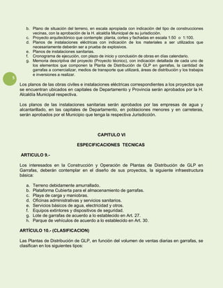 Reglamento de glp | PDF