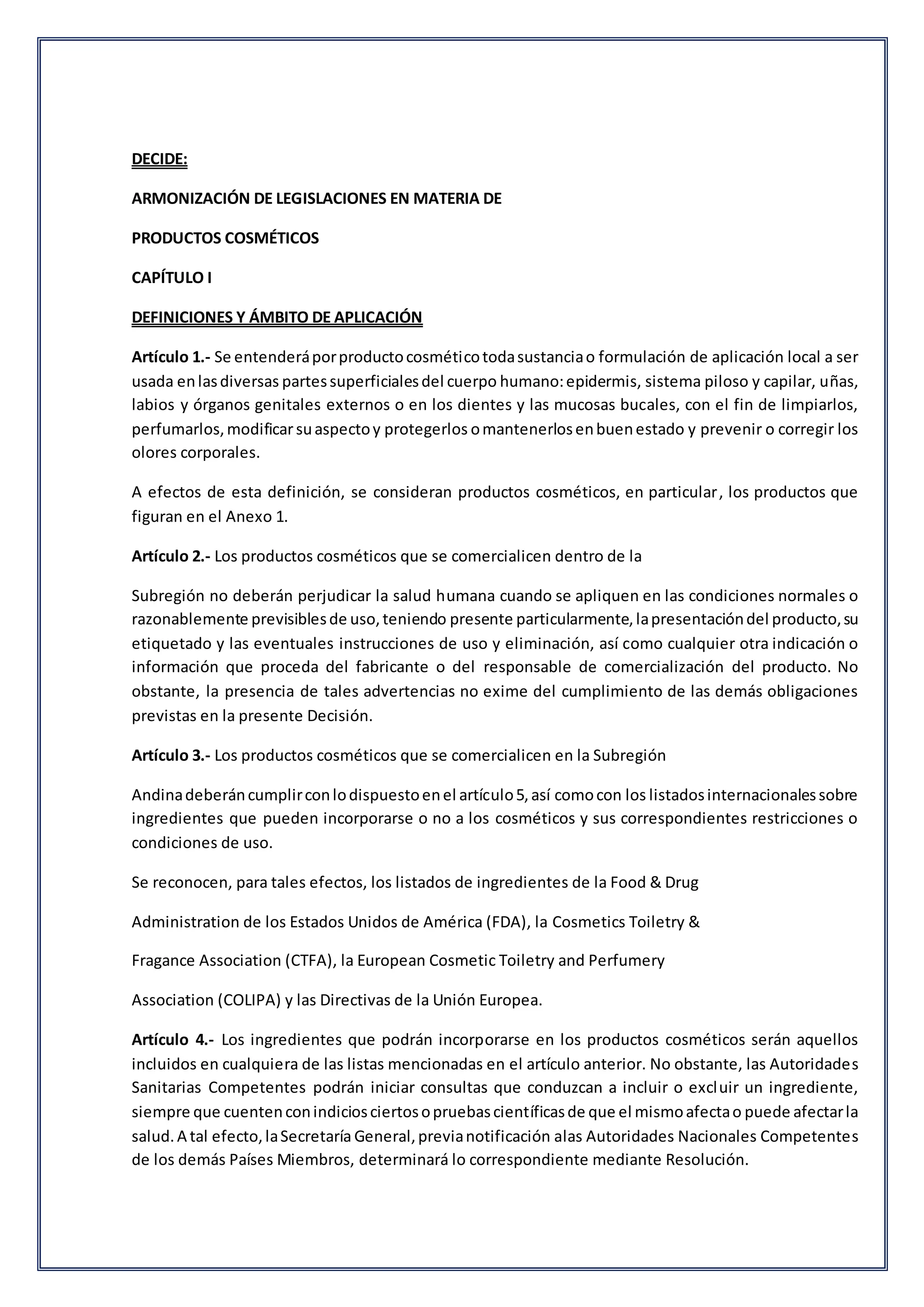 Reglamento de registro sanitario para cosmeticos r | DOCX | Skin and ...