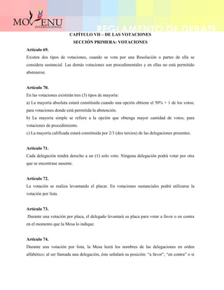 Reglamento general movenu | PDF