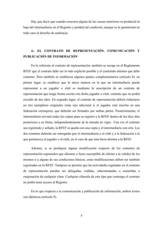 Reglamento intermediarios RFEF | PDF