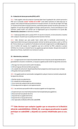 Reglamento Oficial Codegame Cs 16 Pdf 